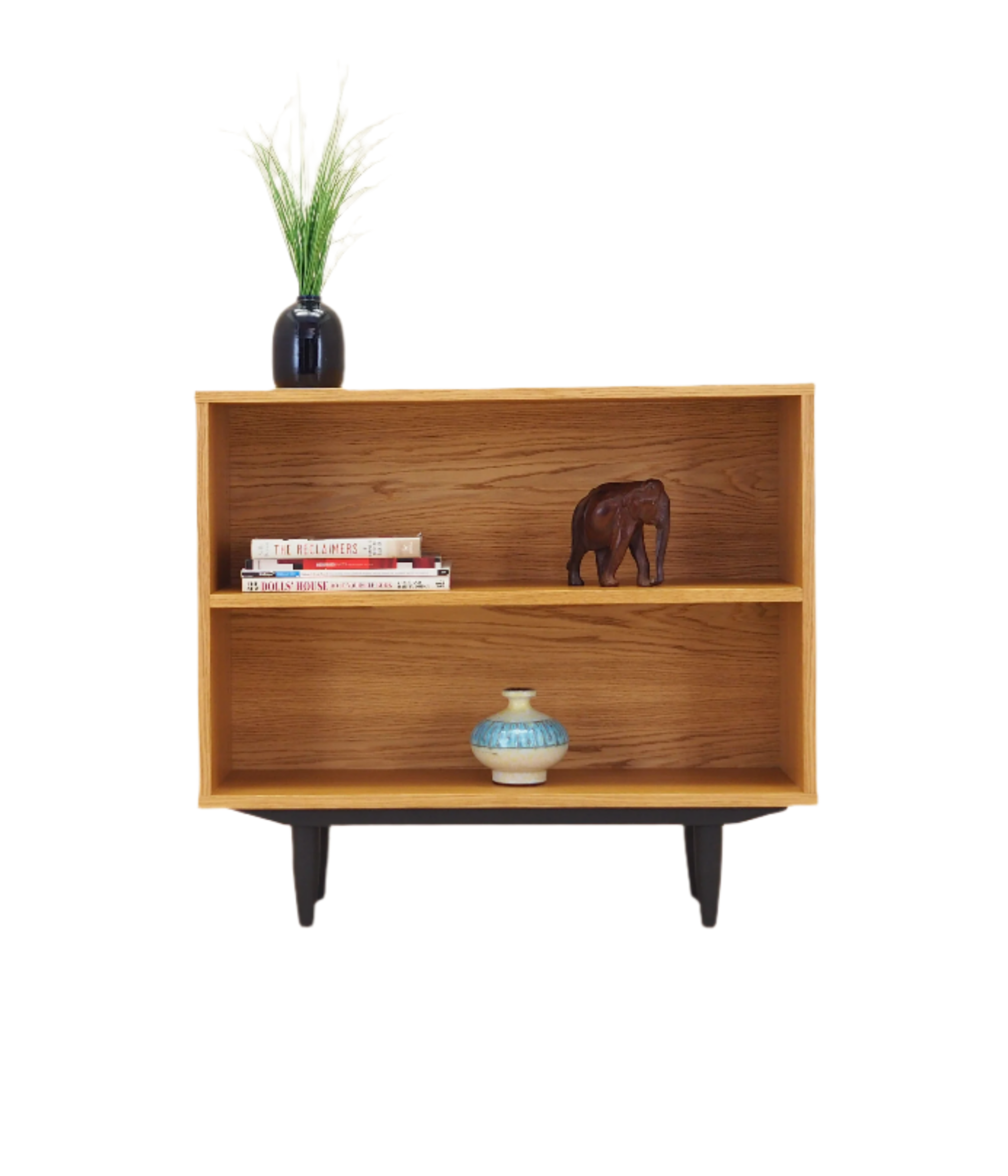 1990s Danish oak veneer bookcase – Curiouz