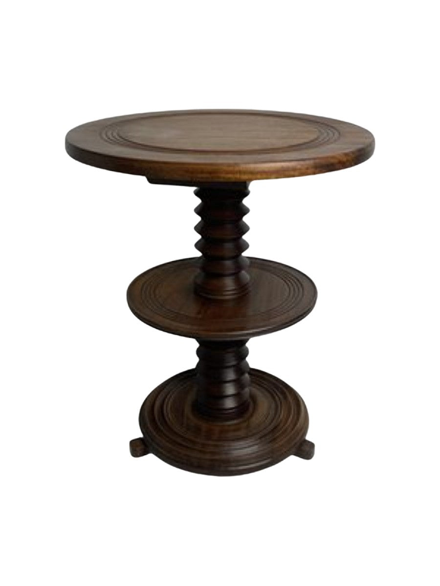 1950s oak side table in the style of Charles Dudouyt – Curiouz