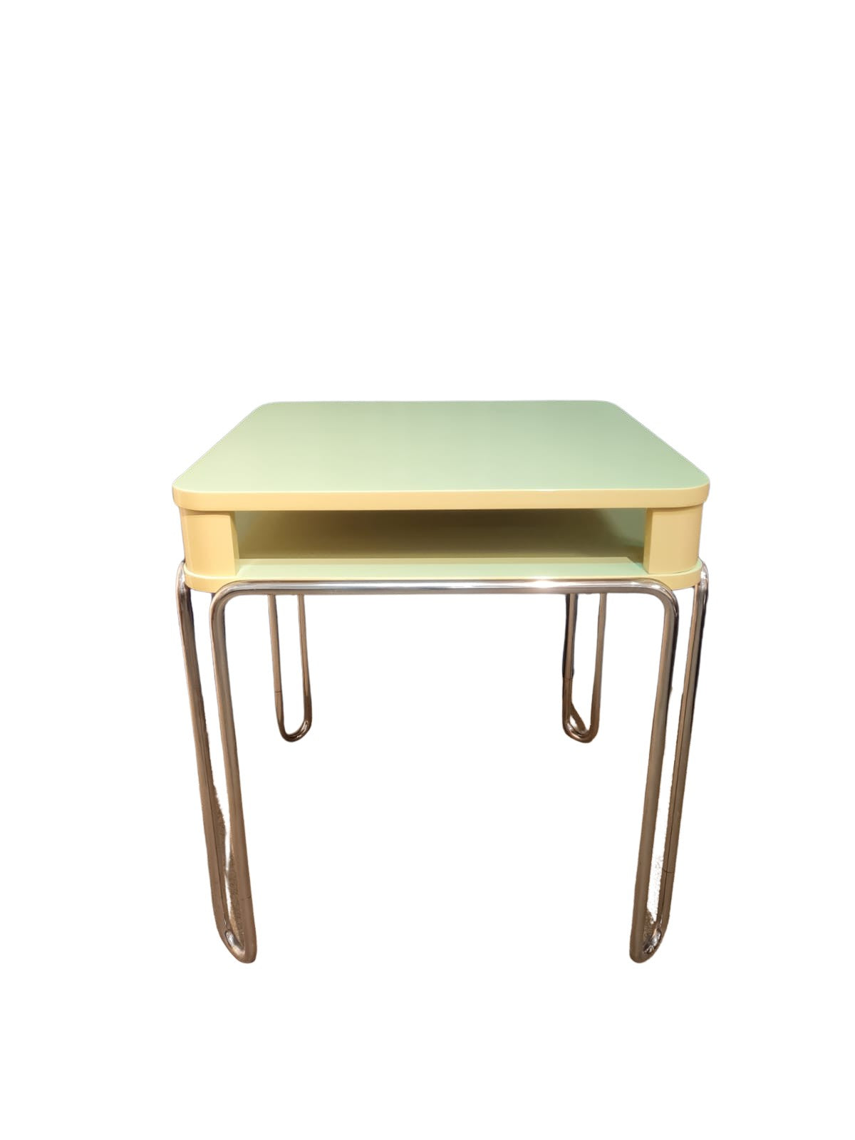 Restored 1930s tubular table with lacquer – Curiouz