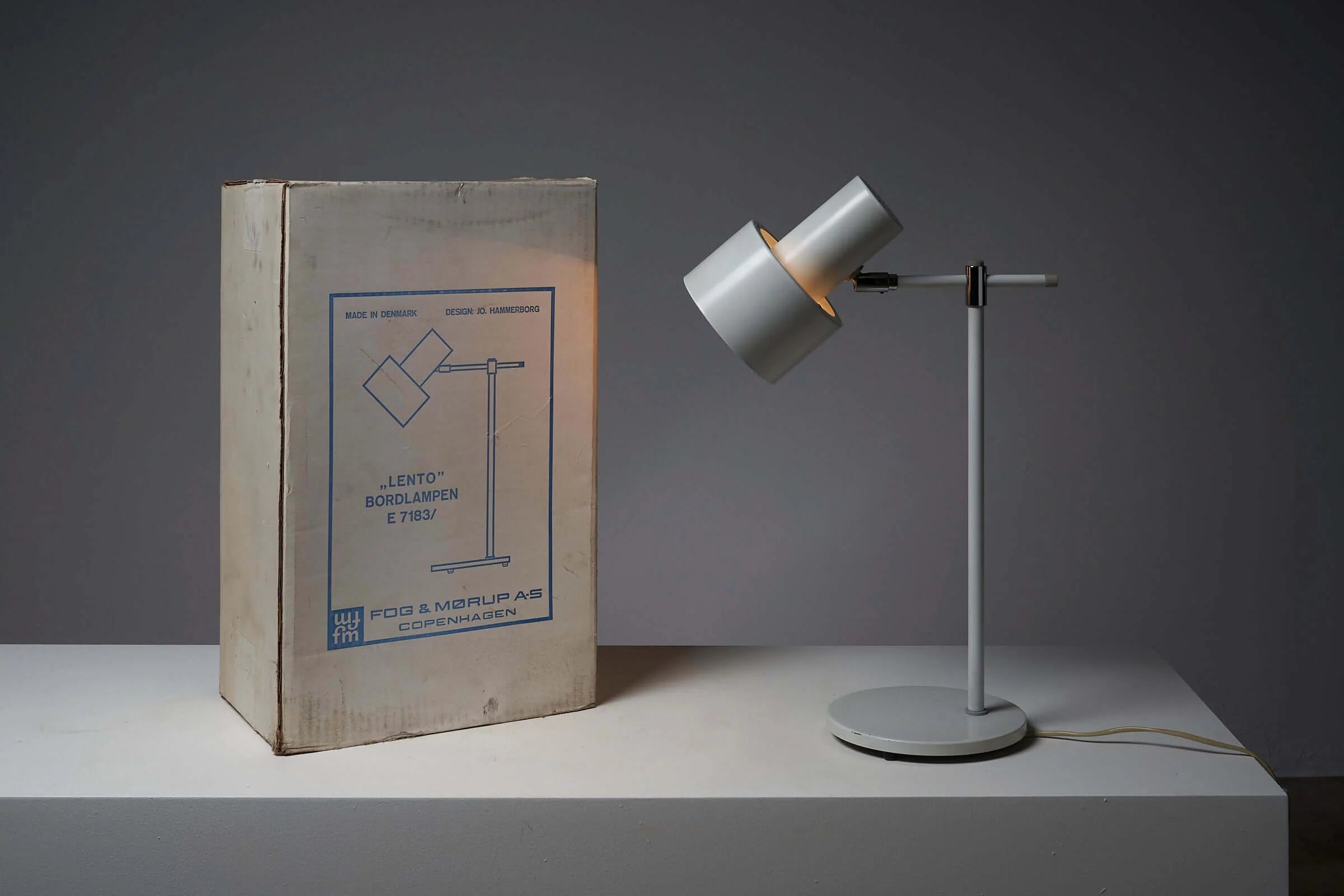 Danish Lento Table Lamp, Jo Hammerborg for Fog & Mørup – Curiouz