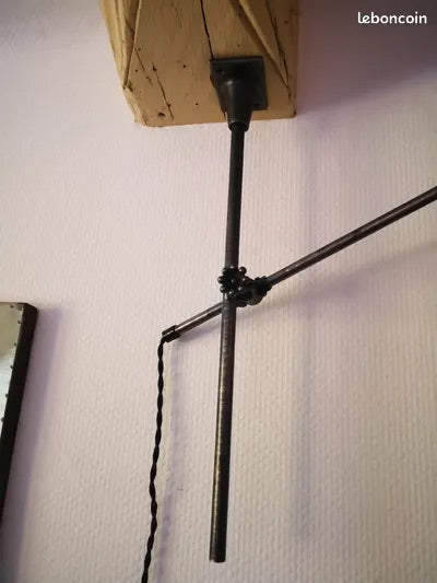 Very Rar Vintage O.C. White Industrial Task Lamp with Hubbell Socket ...